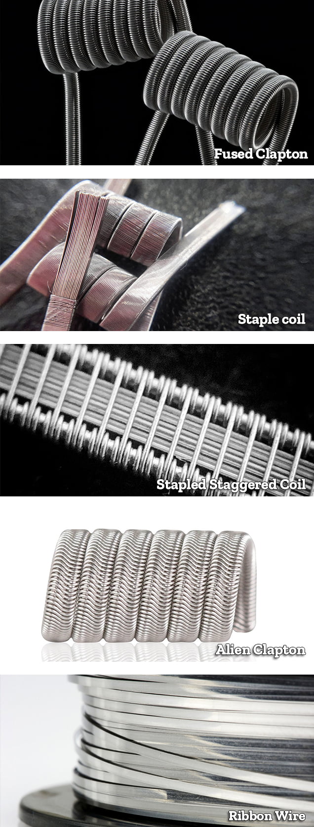 Os diferentes modelos de coils - VáPorAqui